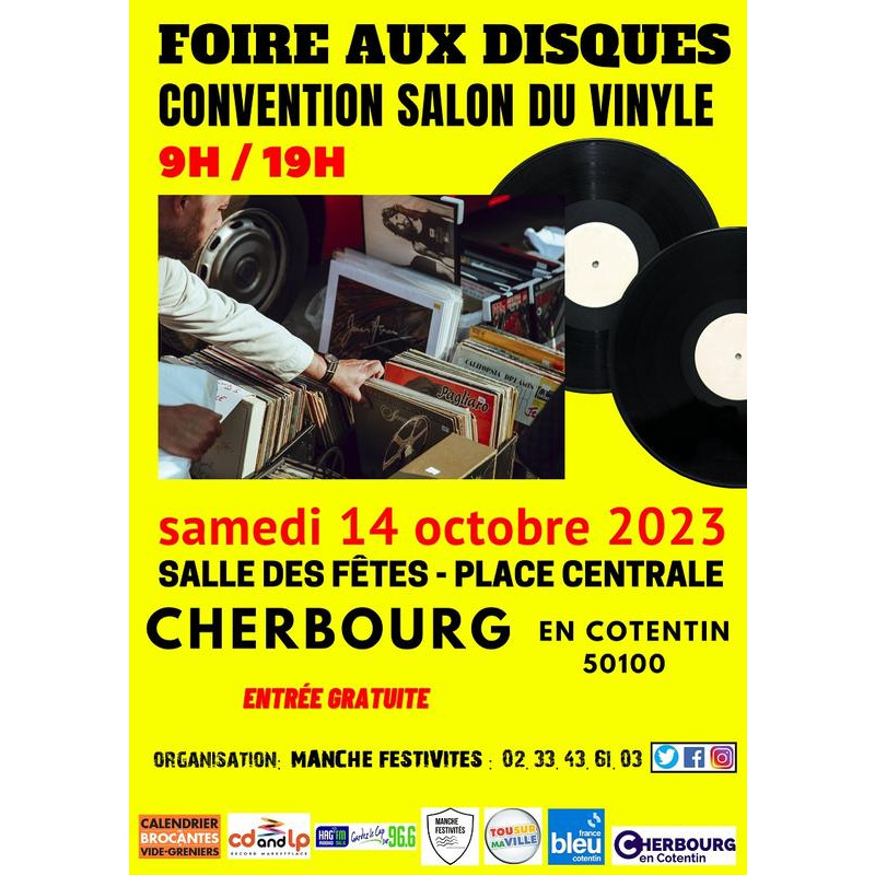 Foire aux disques vinyles cherbourg 14 oct 2023 - Cherbourg-en-Cotentin (50100)