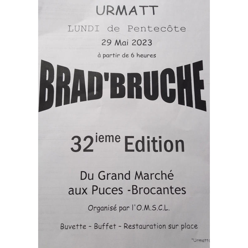 Brocante, vide-greniers - Urmatt (67280)