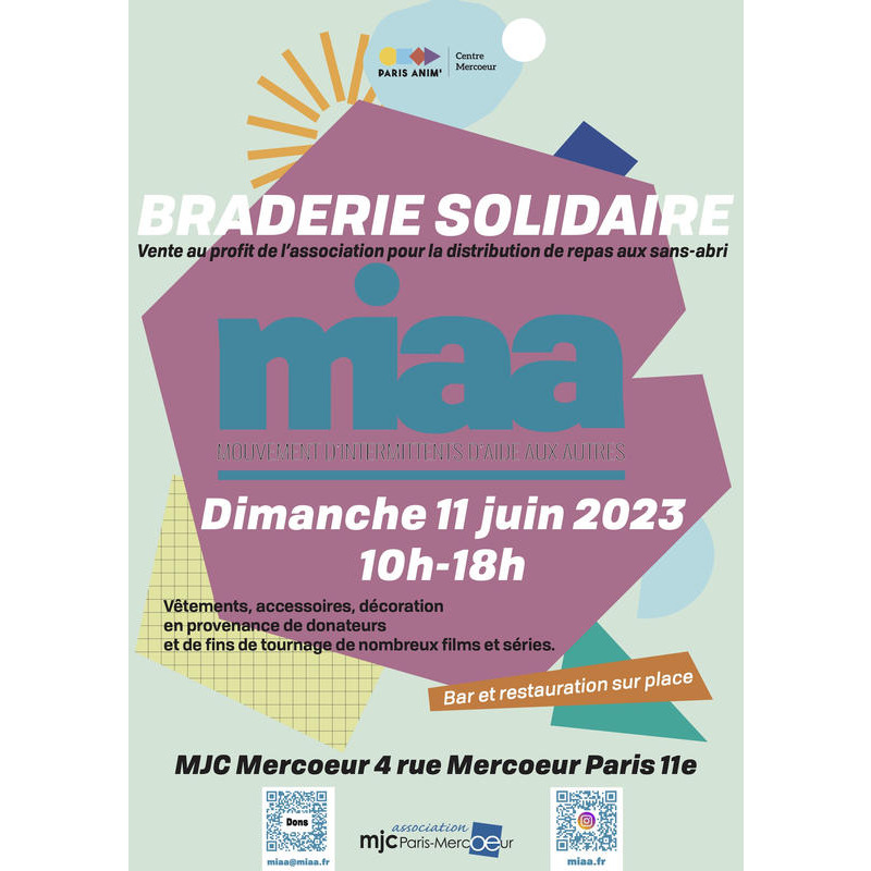 Braderie solidaire miaa - Paris (75011)