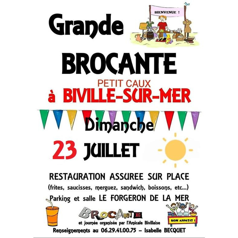 Brocante annuelle de biville sur mer