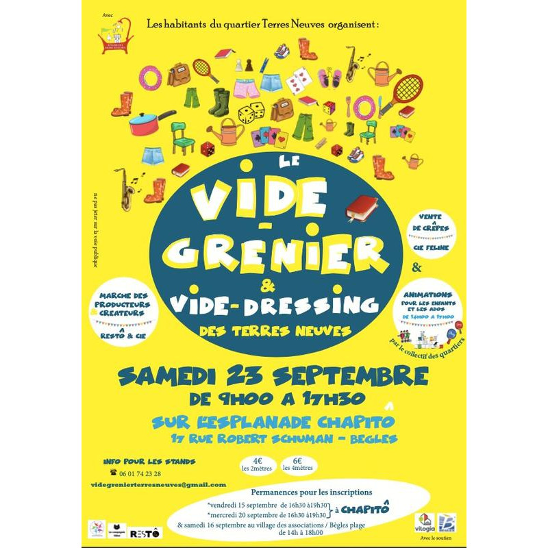 Vide-grenier et vide dressing des terres neuves - Bègles (33130)