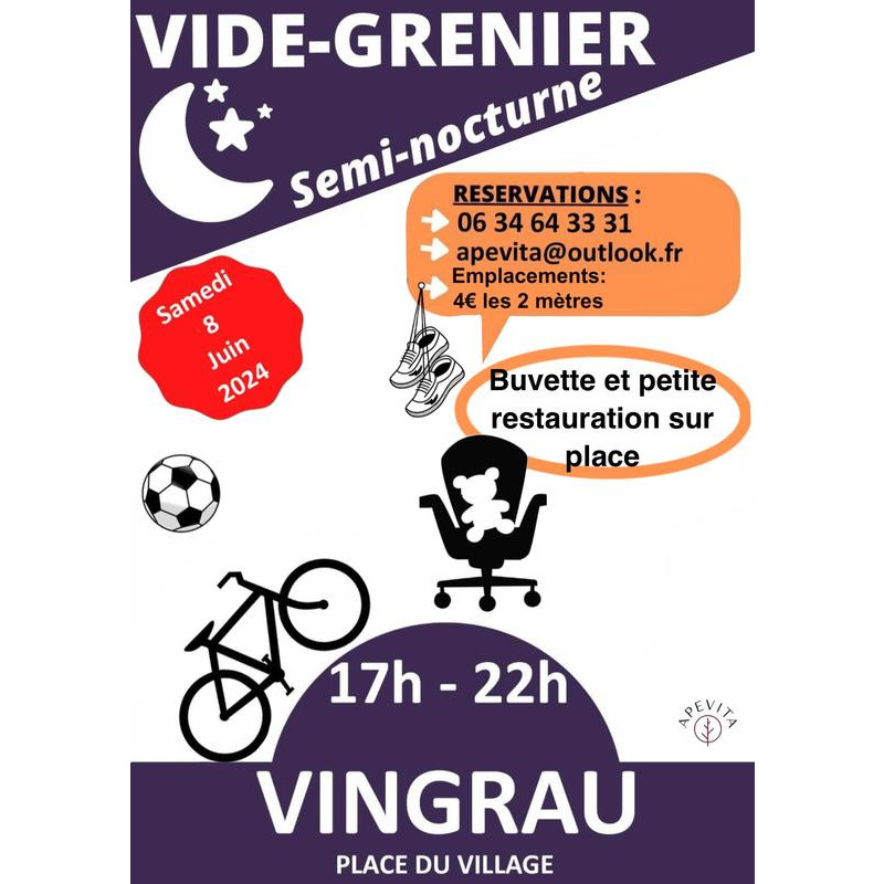 Vide grenier semi nocturne - ape vingrau-tautavel - Vingrau (66600)